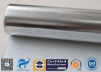 China Silver Coated Aluminium Foil Fiberglass Fabric 3732 0.43MM 430G Heat Reflective for sale