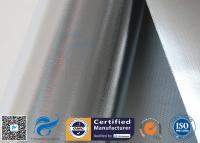 China Silver Coated Fabric 430G 0.43MM Twill Aluminium Foil Fiberglass Pipe Insulation for sale