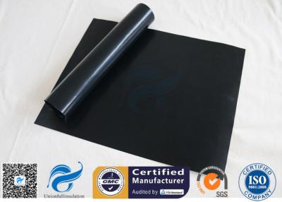 China 0.12mm FDA Black Non-Stick PTFE BBQ Grill Mat 15.75x13 Inch Oven Liner with 56% Teflon Content for sale