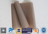 China Silicone Non Stick Baking Mat PTFE BBQ Grill Mat 260℃ FDA Food Grade Brown for sale