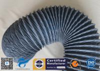 China 200 Degree 150mm PVC Coated Fiberglass Flexible Air Ducting For HAVC System for sale