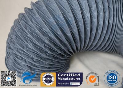 China Fire Resistant PVC Coated Fiberglass Flexible Air Duct 150mm Diameter 5m/10m Length for Ventilation Systems for sale