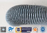 China PVC Coated Fiberglass Fabric Flexible Air Ducts 200MM 10M Grey 260℃ HAVC System for sale