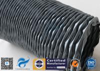 China Flexible Air Duct PVC Coated Fiberglass Fabric Grey 200MM 10M 260℃ Waterproof for sale
