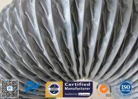 China PVC Coated Fiberglass Flexible Air Duct 200mm Diameter 10m Length Heat Resistant to 260℃ for HVAC Systems for sale