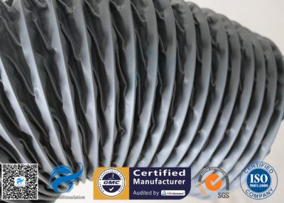 China PVC Coated Fiberglass Ventilation Hose 150mm/200mm Diameter with 260°C Heat Resistance for HVAC Systems for sale