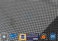 China PTFE Coated Fiberglass Mesh Fabric Black 4X4MM 580G Textile Dryer Conveyor Belt for sale