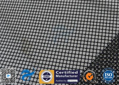 China PTFE Coated Fiberglass Mesh Fabric Black 4X4MM 580G Textile Dryer Conveyor Belt for sale