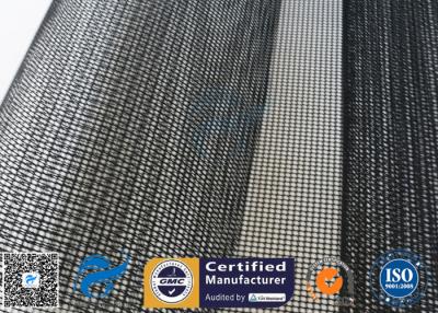 China PTFE Coated Fiberglass Mesh Fabric 4X4MM 580GSM Black Conveyor Belt Roll for sale