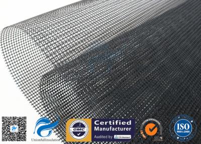 China PTFE Coated Fiberglass Fabric 4X4MM Black Heat Tunnel Conveyor Belt for sale