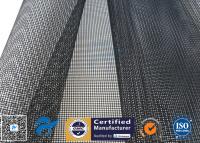 China PTFE Coated Fiberglass Open Mesh Fabric Black 1MM 260℃ Conveyor Dryer Belt for sale
