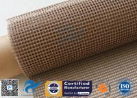 China 4x4 Brown PTFE Coated Glass Fabric For Printing Machine Conveyor Belt for sale