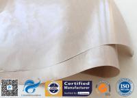 China FDA Approved Beige PTFE Coated Fiberglass Fabric For BBQ Grill Mat for sale