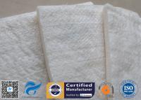China 25mm 1200℃ White Fiberglass Needle Mat High Silica Heat Insulation Blanket for sale