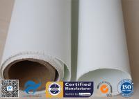 China White PU Coated / Silicone Coated Fiberglass Fabric  For Welding Spark Protection for sale