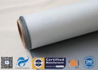 China 1 Side 18 Oz Grey Silicone Coated Fiberglass Fabric for Heat Insulation Pipe Cover for sale