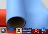 China Colored Silicone Coated Glass Fabric Fiberglass Sound Insulation 530gsm 127cm for sale