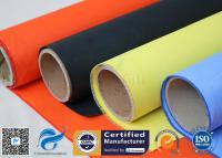China Silicone Coated Fiberglass Fireproof Cloth 530g/m² 0.4mm Thickness for High Temperature Applications for sale