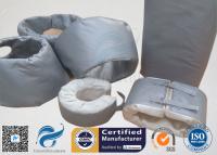 China High Temperature Grey Silicone Fiberglass Thermal Insulation Covers - 260°C Working Temp, 0.4mm Thickness for sale
