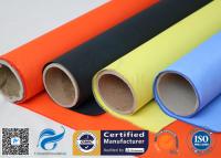 China Acrylic Coated Fibreglass Fabric Orange 7628 260℃ 500℉ Chemical Resistant for sale