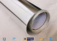 China Heat Insulation 0.43mm Thick Aluminium Foil Coated Fiberglass Fabric for sale