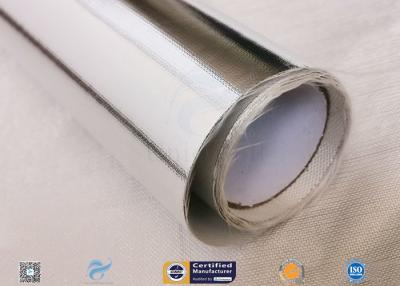 China Heat Insulation 0.43mm Thick Aluminium Foil Coated Fiberglass Fabric for sale