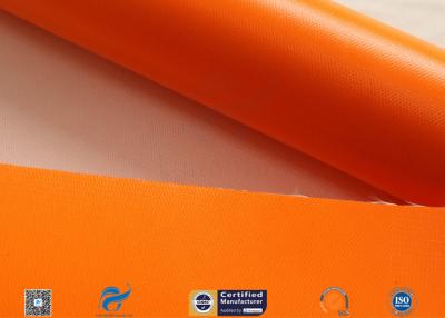 China 0.45mm Orange Silicone Coated Fiberglass Fabric - 470g/m² Thermal Insulation Material for Industrial Applications for sale