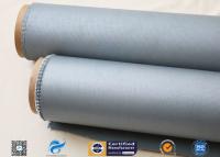 China 31OZ 0.85MM Grey Silicone Coated Fiberglass Fabric High Strength Fire Blanket for sale