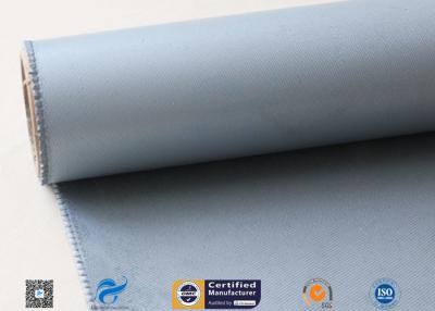 China 960GSM Silicone Coated Fiberglass Fabric Grey 0.65MM Heat Insulating Cloth for sale