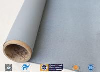 China Silicone Coated Fiberglass Fabric 1050GSM 0.85MM Grey High Strength Fire Blanket for sale