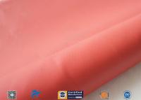 China Red 0.45mm 580g Silicone Coated Fiberglass Fabric For Thermal Insulation Jacket for sale