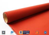 China C - Glass 3732 Two Side Red Silicone Rubber Coated Fiberglass Fabric for sale