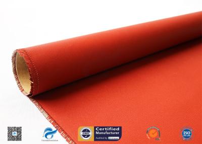 China C - Glass 3732 Two Side Red Silicone Rubber Coated Fiberglass Fabric for sale