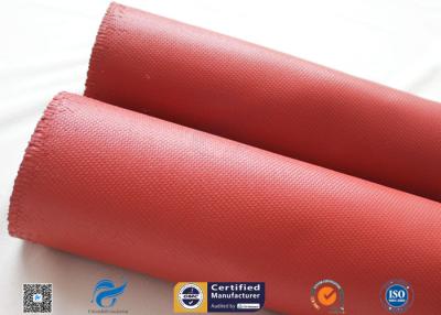 China 1mm Red Silicone Coated Fiberglass Fabric Cloth Electrical Insulation High Strength for sale