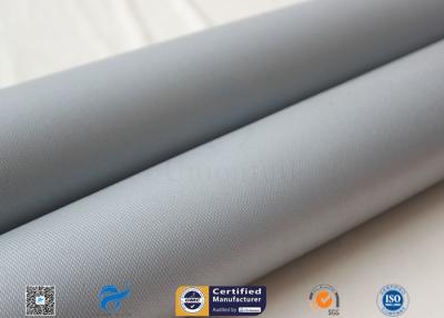 China Grey Silicone Coated Fiberglass Fabric Expansion Joint 900g/m2 26.5oz 0.85mm Thick Industrial Insulation Material for sale