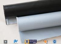 China 15.6oz Black Silicone Coated Glass Cloth 0.5mm Engine Heat Insulation for sale