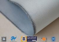 China 0.5mm 530gsm Grey Silicone Coated Fiberglass Fabric Plain Weave Heat Insulation for sale