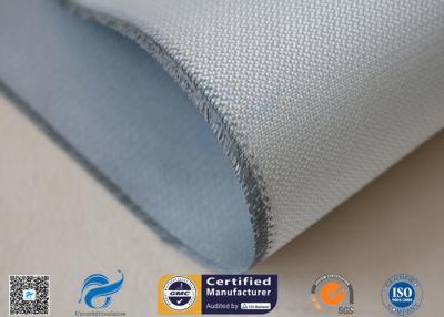 China 0.5mm 530gsm Grey Silicone Coated Fiberglass Fabric Plain Weave Heat Insulation for sale