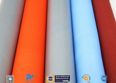 China 0.25mm 0.45mm 0.5mm Silicone Coated Glass Fabric / Cloth For Thermal Insulation for sale