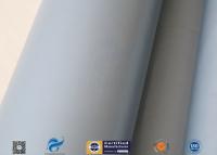 China Grey Silicone Coated Fiberglass Cloth Engine Thermal Insulation Coated Glass Fabric for sale