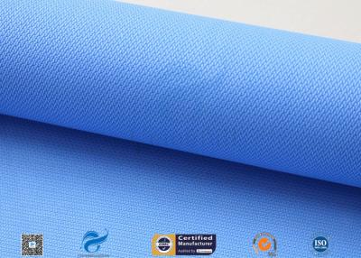 China 0.5mm 15oz Blue Silicone Coated Fiberglass Fabric For Auto Part Insulation for sale