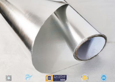 China Moisture Resistant Aluminium Foil Silver Coated Fabric 300℃ Industry Using for sale