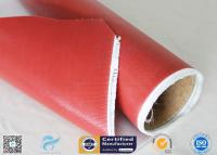 China 1.5m Wide 0.45mm Silicone Coated Fiberglass Fabric 80g Single Side Chemical Resist for sale