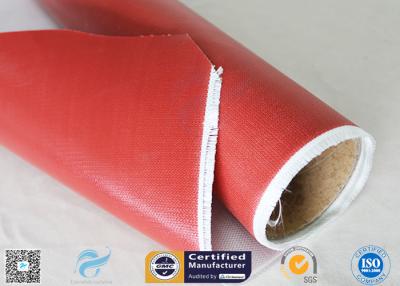 China 1.5m Wide 0.45mm Silicone Coated Fiberglass Fabric 80g Single Side Chemical Resist for sale