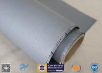 China 40/40g Satin Weave Flame Resistant Alkali Free Silicone Coated Fiberglass Fabric for sale