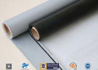 China Black Silicone Coated Fiberglass Fabric 530g/m² 0.5mm Thick for Fire and Welding Blankets for sale