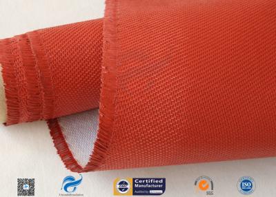 China 0.9mm Red Silicone Coated Fiberglass Fabric , Generator Thermal Insulation Materials for sale