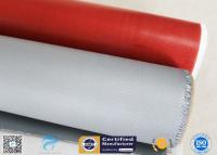 China 80g Coating E - glass Silicone Rubber Coated Fiberglass Fabric 260℃ Alkali Free for sale