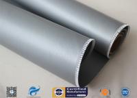 China Silicone Rubber Coated Fiberglass Cloth 590g/m² 100cm Width for Thermal Insulation Valve Covers for sale