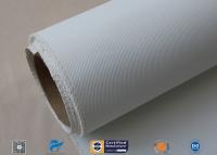 China White Polyurethane PU Coated Fiberglass Cloth 0.9mm For Welding Blanket for sale